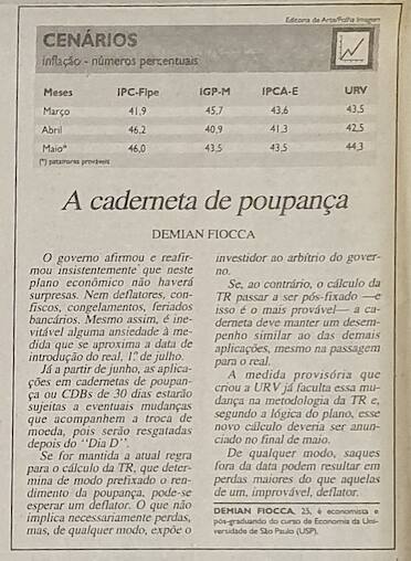 "A Caderneta de Poupança" - Demian Fiocca