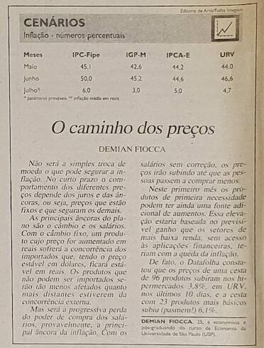 "O caminho dos preços" - Demian Fiocca