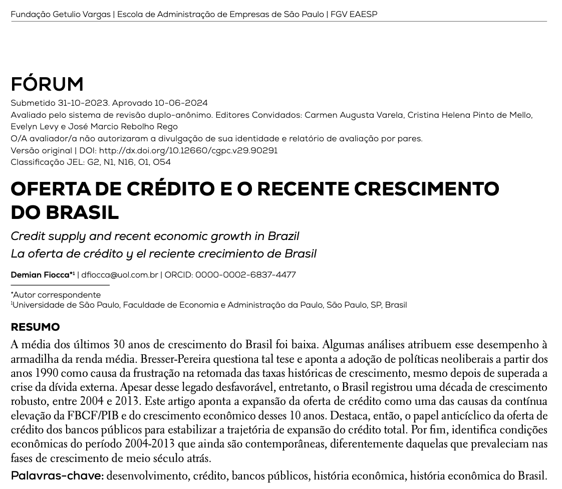 Artigos Acadêmicos - Demian Fiocca