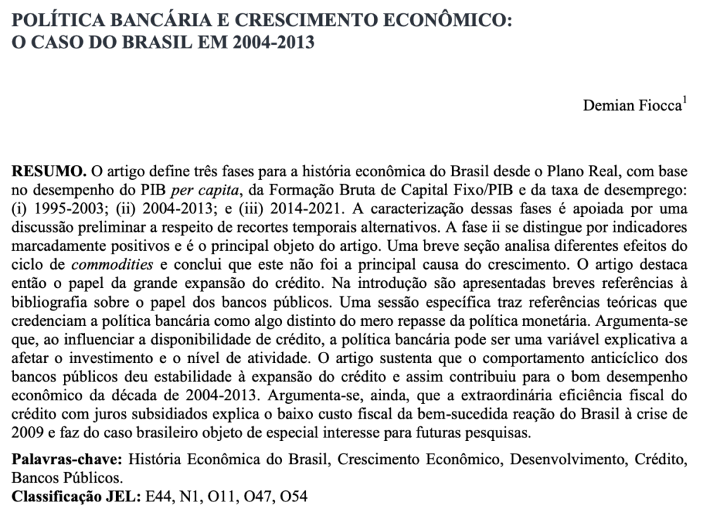 Artigos Acadêmicos - Demian Fiocca