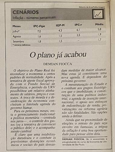 "O plano já acabou" - Demian Fiocca