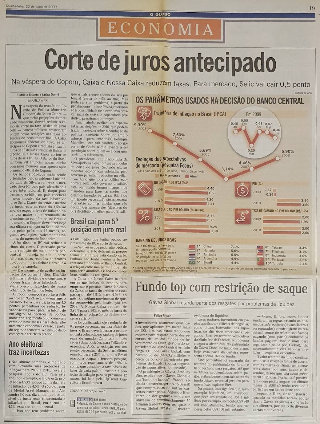 "Corte de juros antecipado" - Demian Fiocca