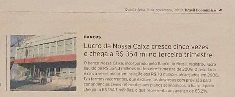 "Lucro da Nossa Caixa cresce cinco vezes" - Demian Fiocca
